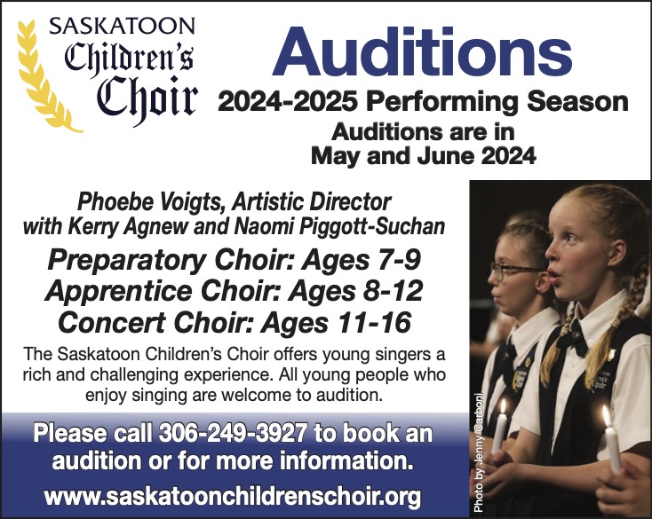 SCC auditions ad spring 2024 copy – Saskatoon Symphony Orchestra